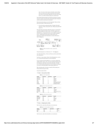 Appendix a description of the sap delivered tables used in the hands-on exercises - sap abap ...