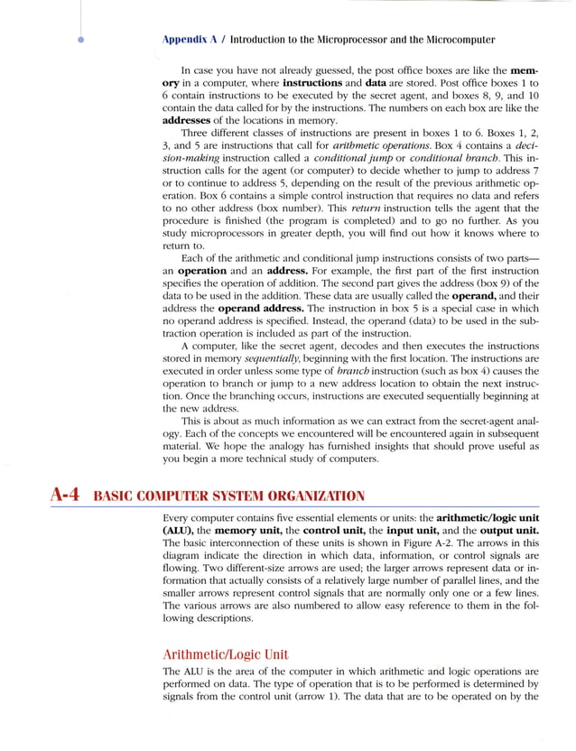 Appendix A Introduction Tonthe Microprocessor And The Microcomputer Pdf