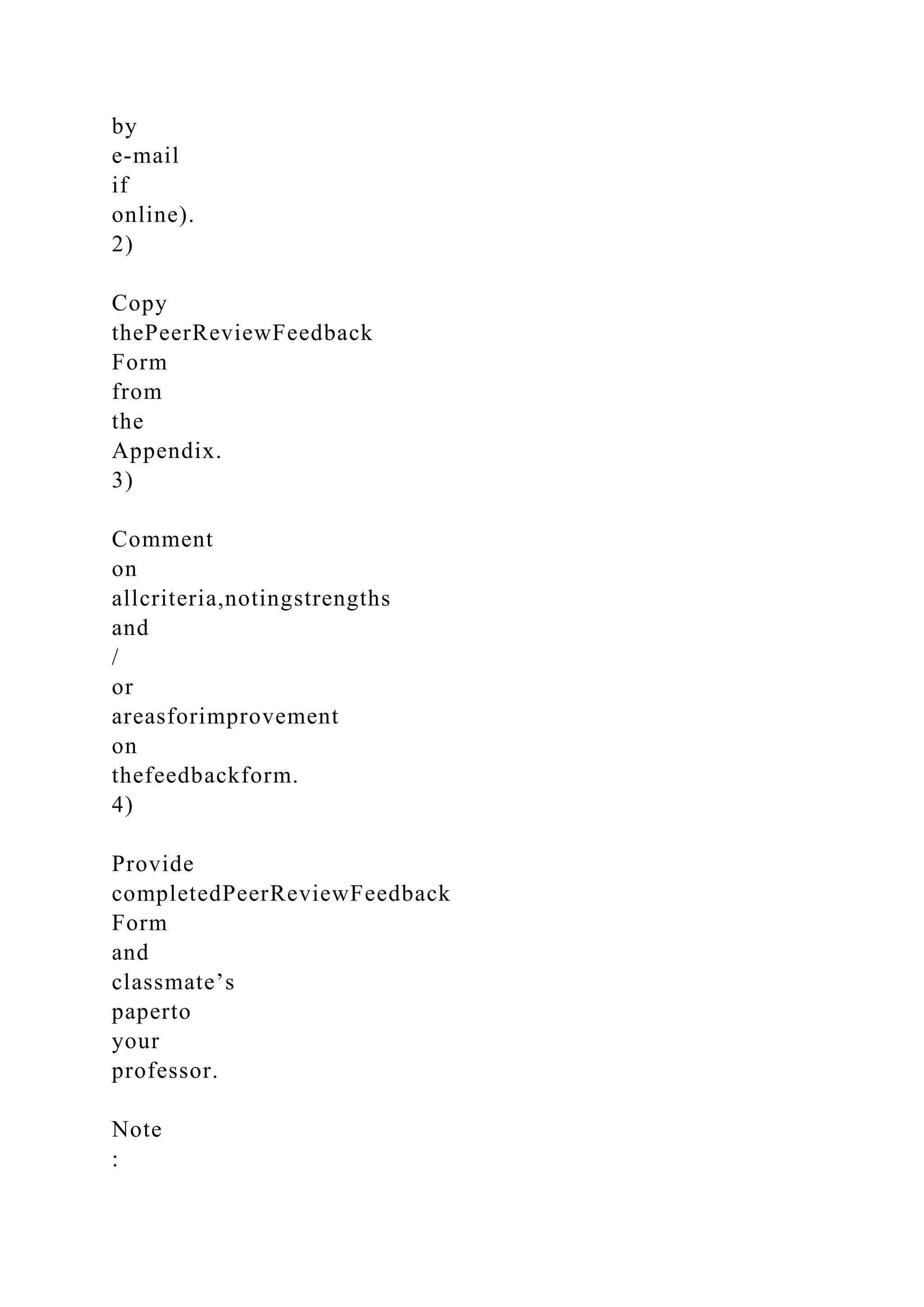 Appendix A Peer Review Feedback Form 1Reviewer’s Name _Date _.docx