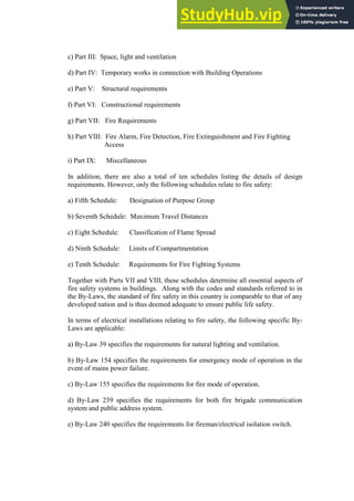 Appendix A POSITION PAPER ON SAFETY AGAINST FIRE IN BUILDINGS CONTENTS ...