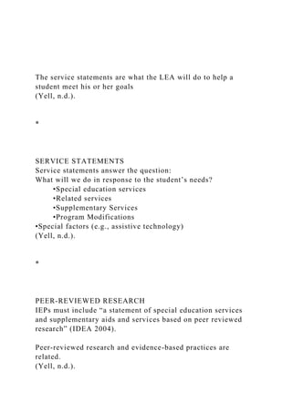 Appendix A Sample IEP General CurriculumPresent Level of Academi.docx