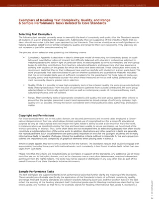 Appendix b -"Illustrative texts" of Common Core | PDF