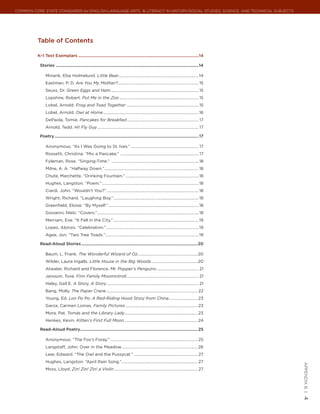 Appendix b -"Illustrative texts" of Common Core | PDF