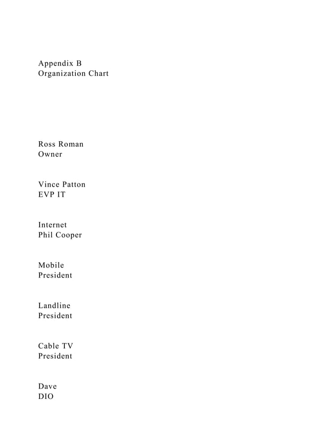 Appendix BOrganization ChartRoss RomanOwner.docx