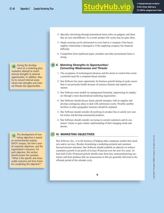 Appendix C Sample Marketing Plan APPENDIX C Sample Marketing Plan.pdf