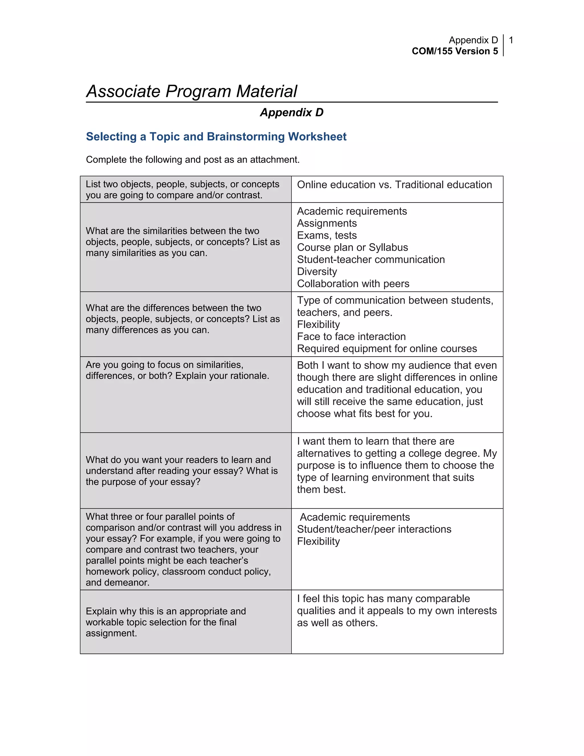 Appendix d | DOC