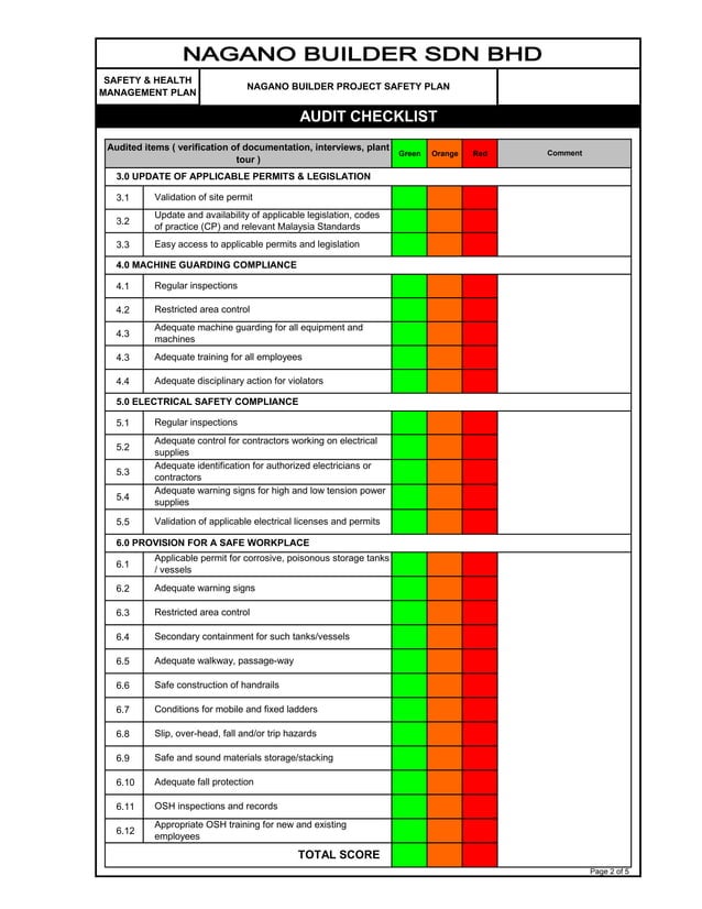 APPENDIX D - AUDIT CHECKLIST.pdf | Indoor Environmental Quality | Home ...