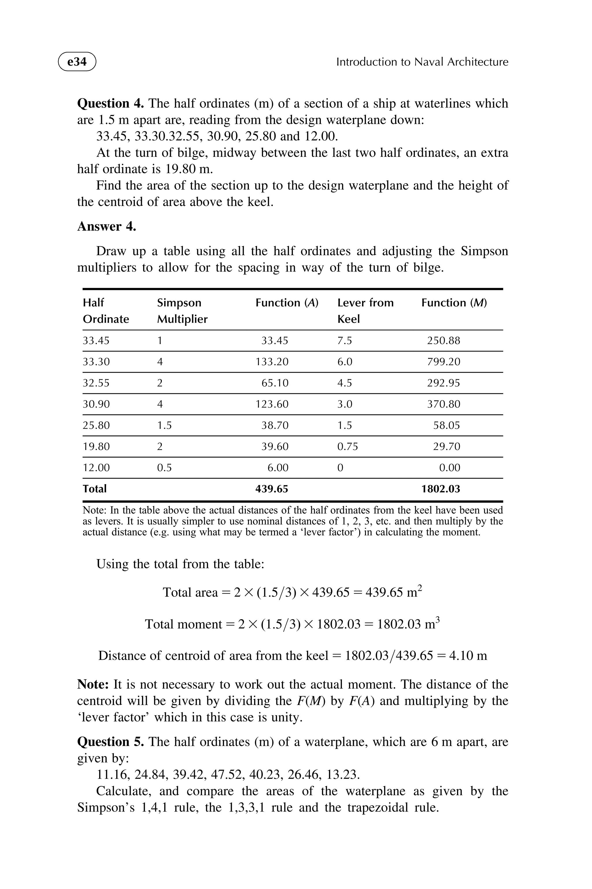 Introduction to Naval Architecture questions_and_answers. | PDF