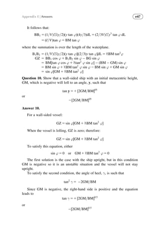 Introduction to Naval Architecture questions_and_answers. | PDF