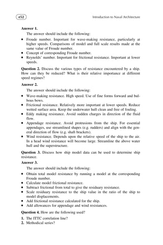 Introduction to Naval Architecture questions_and_answers. | PDF