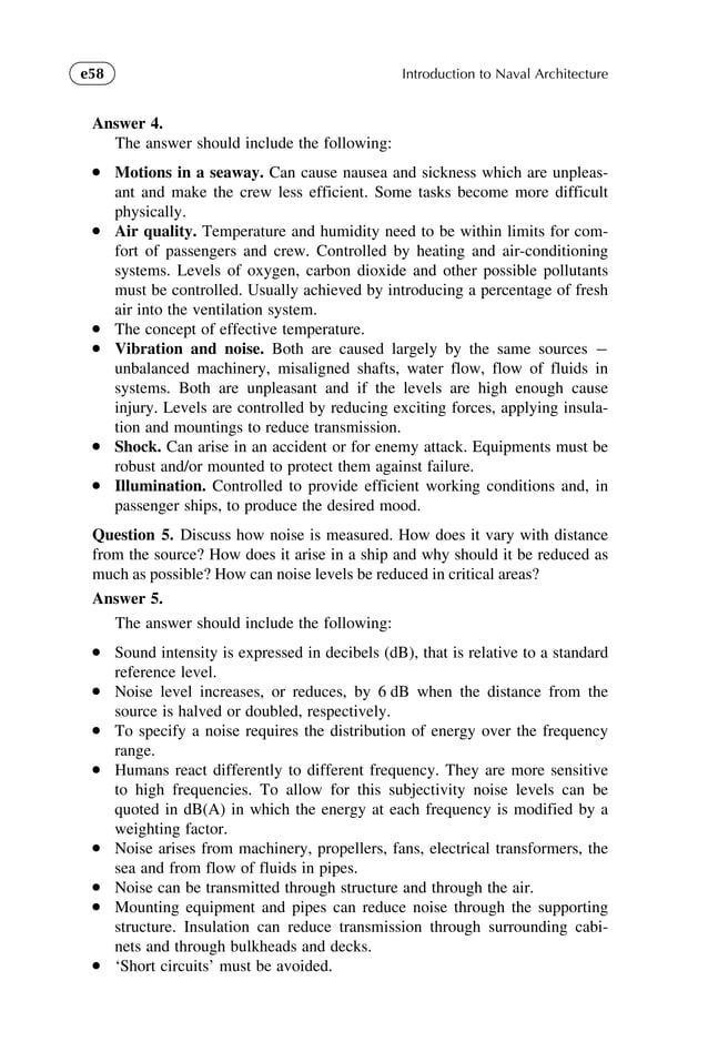 Introduction to Naval Architecture questions_and_answers. | PDF
