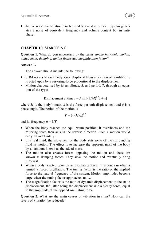 Introduction to Naval Architecture questions_and_answers. | PDF