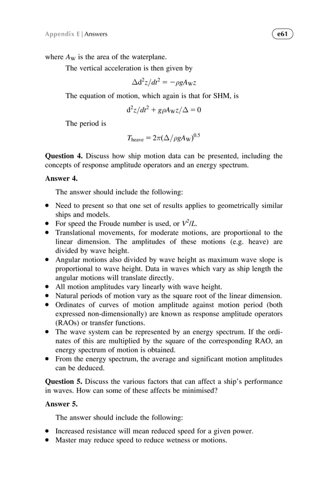 Introduction to Naval Architecture questions_and_answers. | PDF