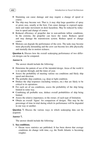 Introduction to Naval Architecture questions_and_answers. | PDF