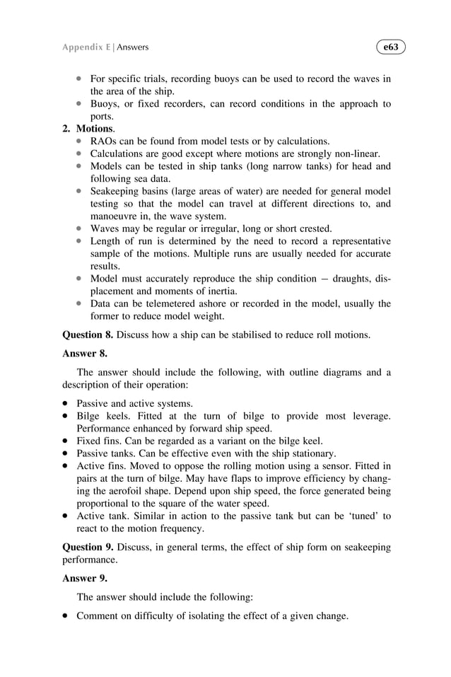 Introduction to Naval Architecture questions_and_answers. | PDF
