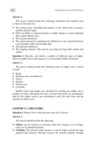 Introduction to Naval Architecture questions_and_answers. | PDF