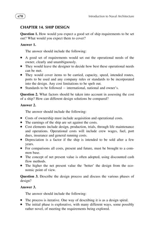 Introduction to Naval Architecture questions_and_answers. | PDF