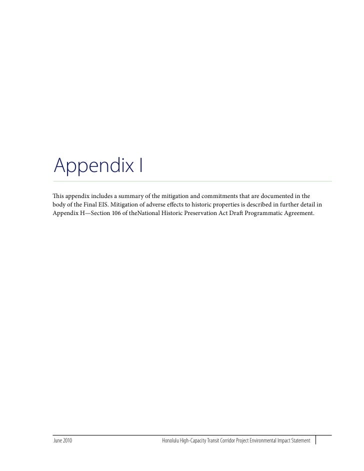 Appendix i