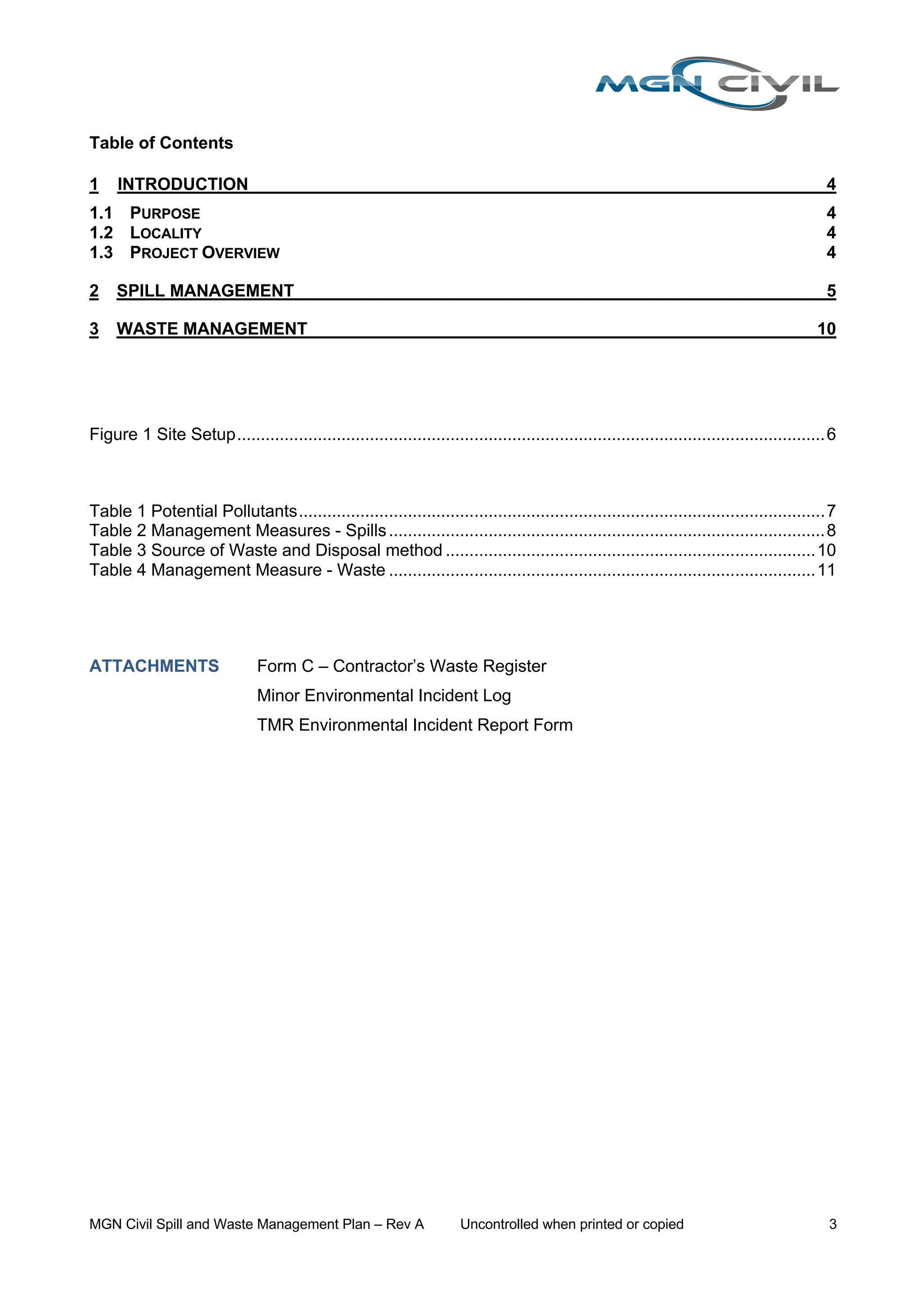 Appendix J Spill and Waste Management Plan.PDF
