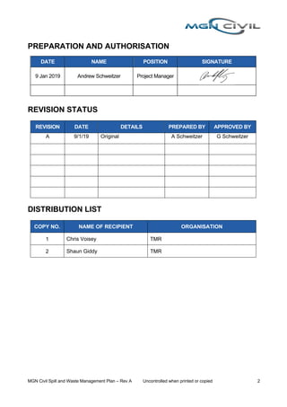 Appendix J Spill and Waste Management Plan.PDF