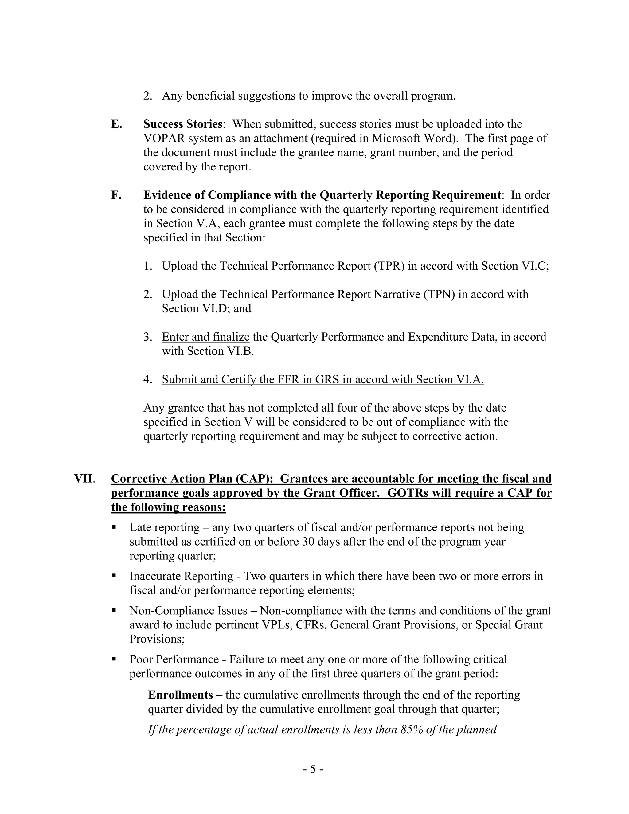 Veterans Program Letter | PDF