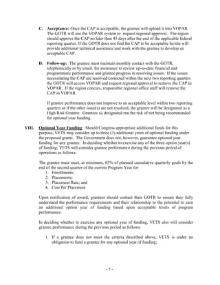 Veterans Program Letter | PDF