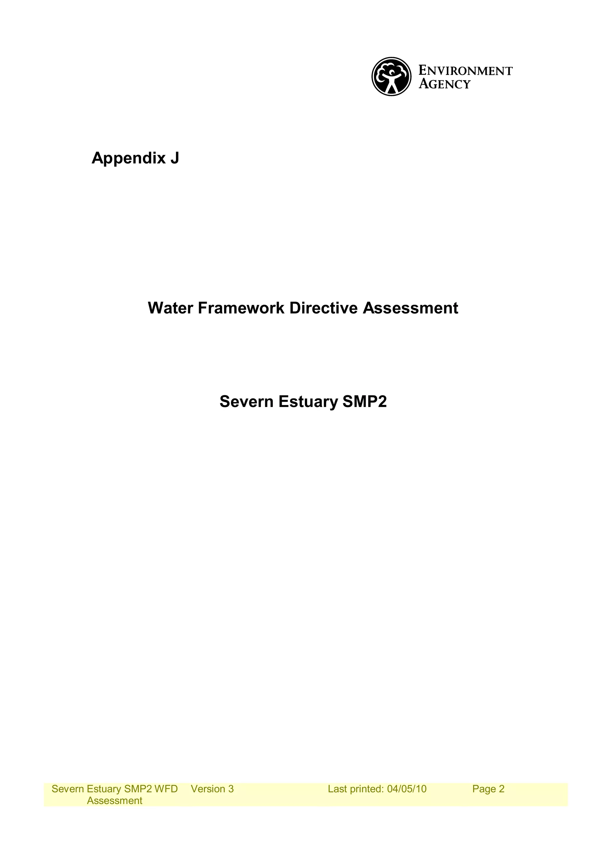 Appendix j wfd assessment final_dec2010 | PDF
