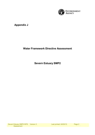 Appendix j wfd assessment final_dec2010 | PDF