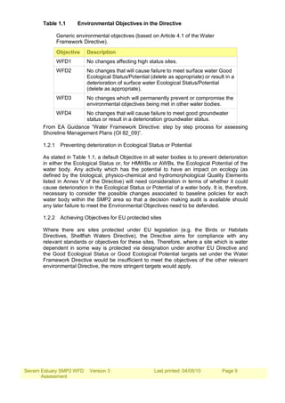 Appendix j wfd assessment final_dec2010 | PDF