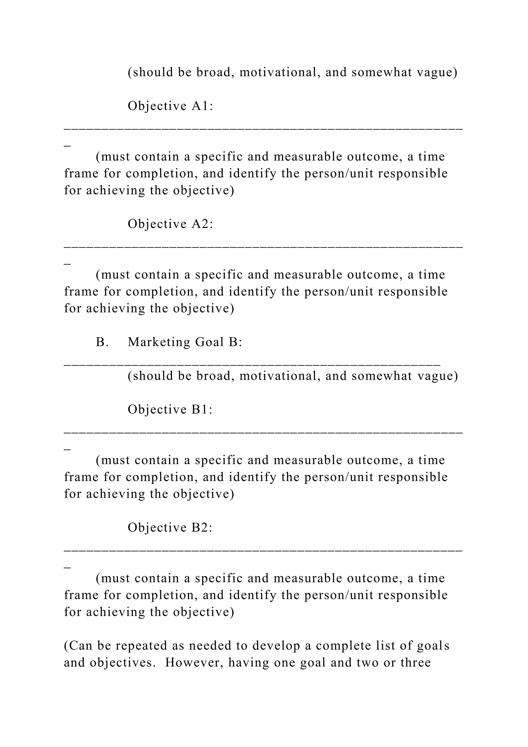 APPENDIXMarketing Plan WorksheetsThese worksheets will assis.docx
