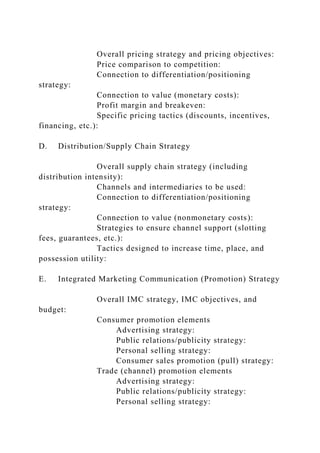 APPENDIXMarketing Plan WorksheetsThese worksheets will assis.docx