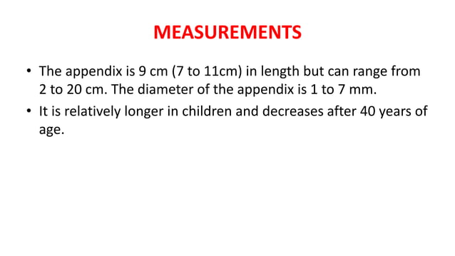 Anatomy of appendix | PPTX | Brain and Nervous System Disorders ...