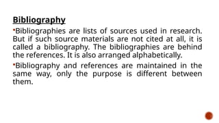 Appendix, Reference and Bibliography.pptx