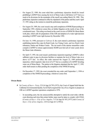 Appendix R Legal History Of The Mono Lake Controversy | PDF