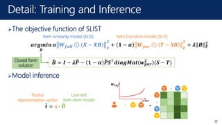 Session-aware Linear Item-Item Models for Session-based Recommendation (WWW 2021) | PPT