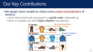 Session-aware Linear Item-Item Models for Session-based Recommendation (WWW 2021) | PPT
