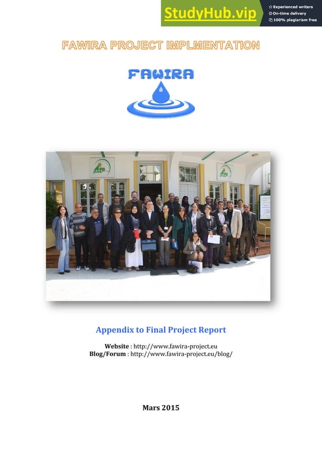 Appendix To Final Project Report | PDF