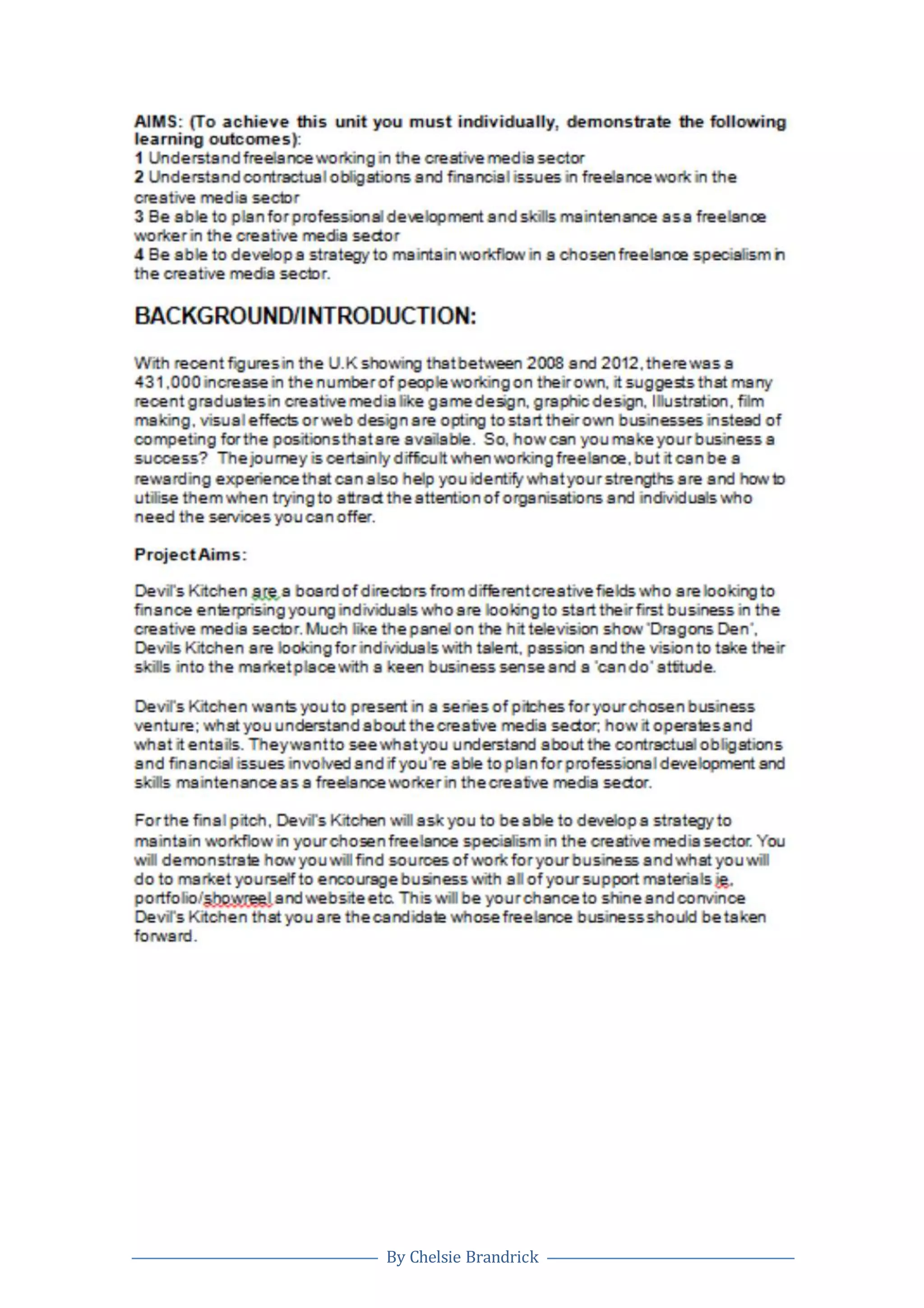 Unit 5 - Task 1 - Report Appendix | DOCX