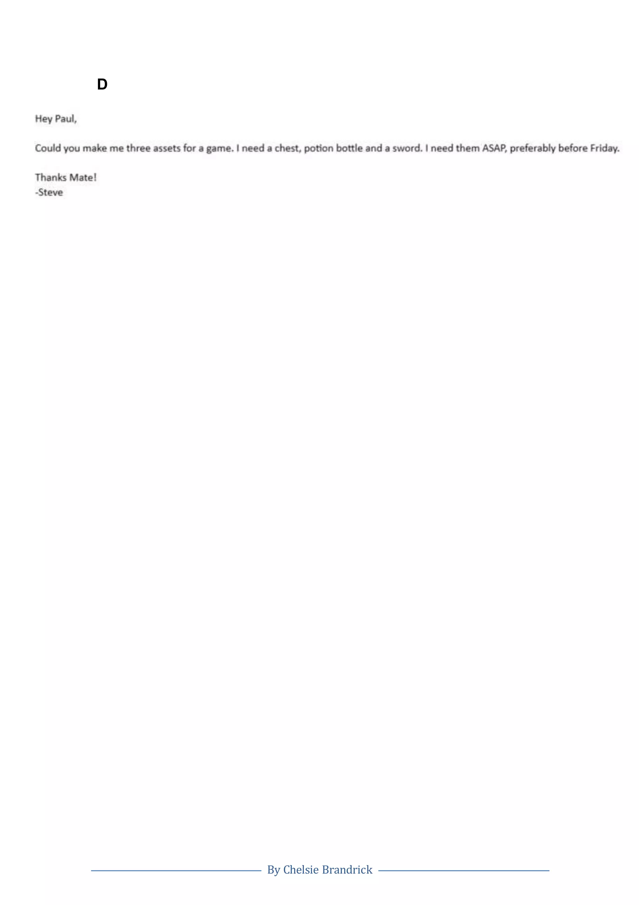 Unit 5 - Task 1 - Report Appendix | DOCX