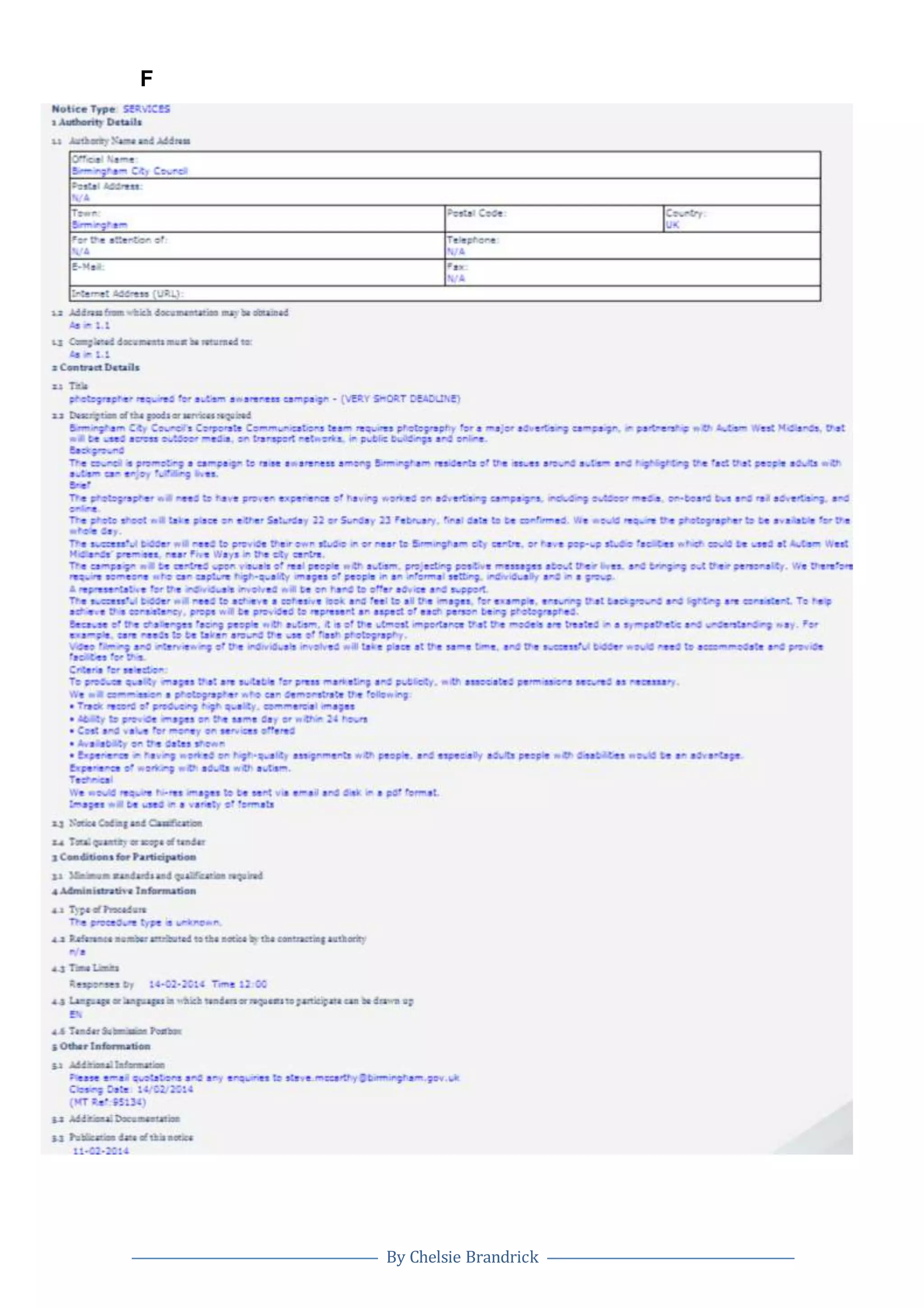Unit 5 - Task 1 - Report Appendix | PDF