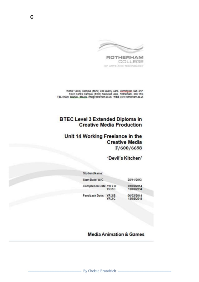 Unit 5 - Task 1 - Report Appendix | PDF