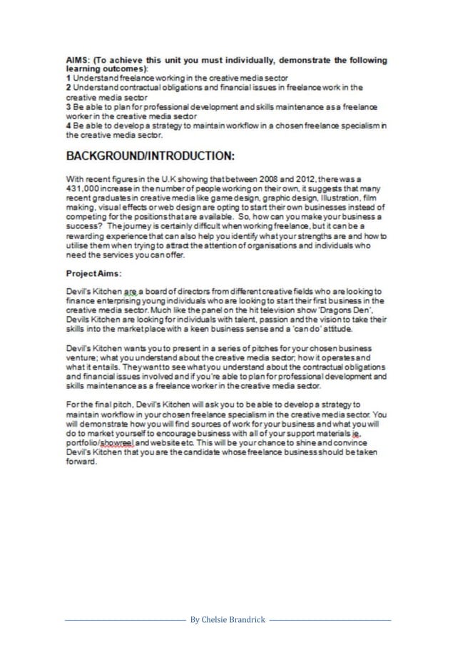 Unit 5 - Task 1 - Report Appendix | PDF