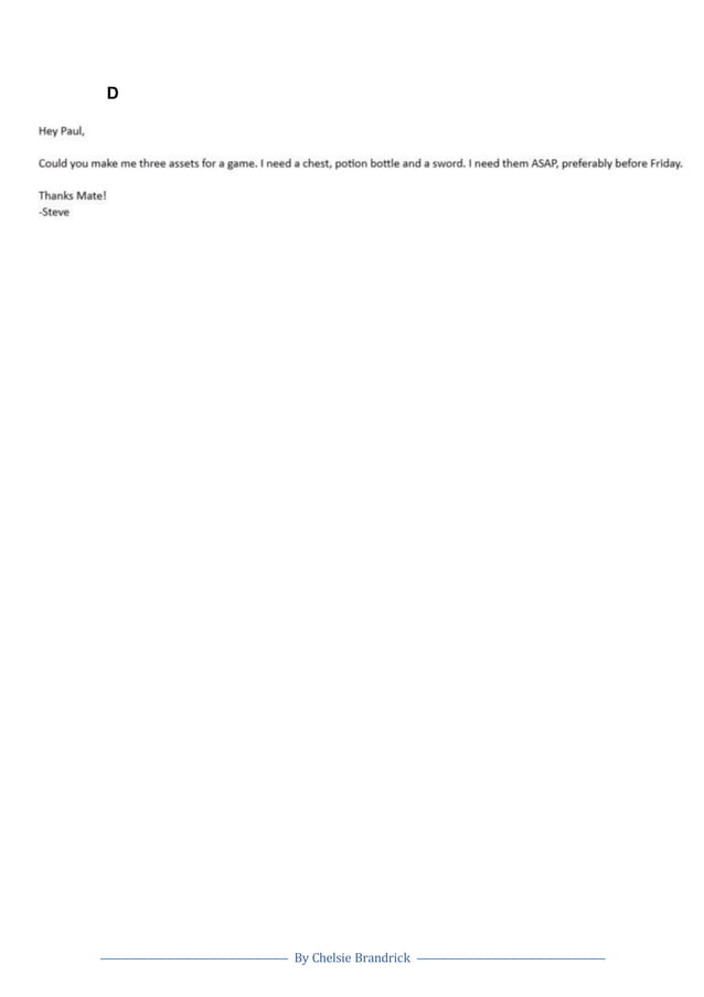 Unit 5 - Task 1 - Report Appendix | PDF