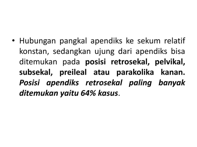 Appendix vermiformis | PPT