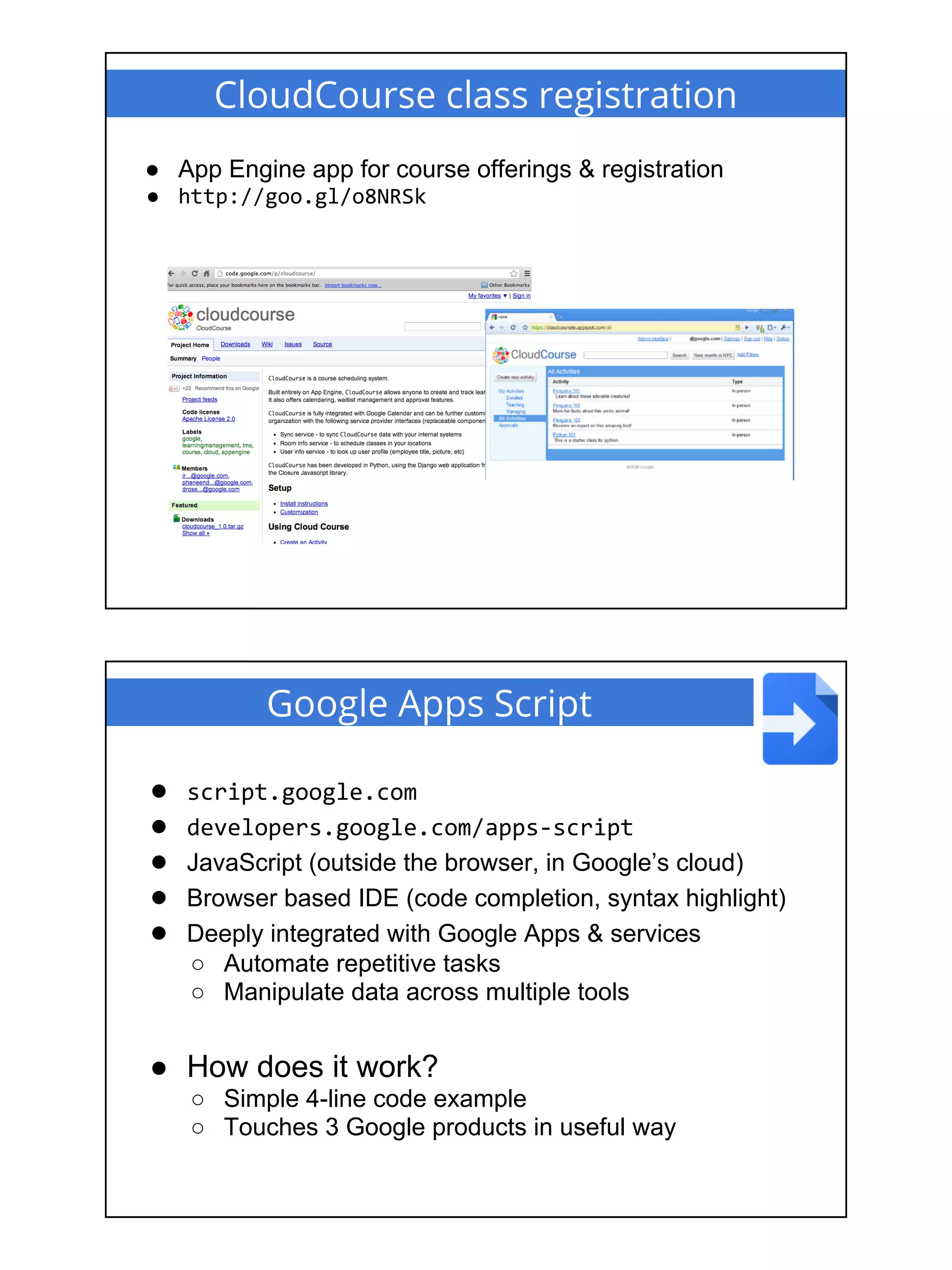 Google App Engine & Cloud Overview (DevFest 2013) | PDF