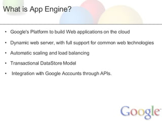 Introduction to Google App Engine | PPT
