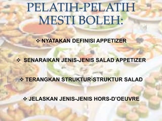 Appertizer production pp baru | PPTX