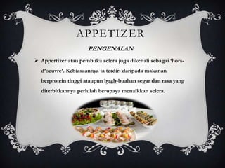 Appertizers | PPTX