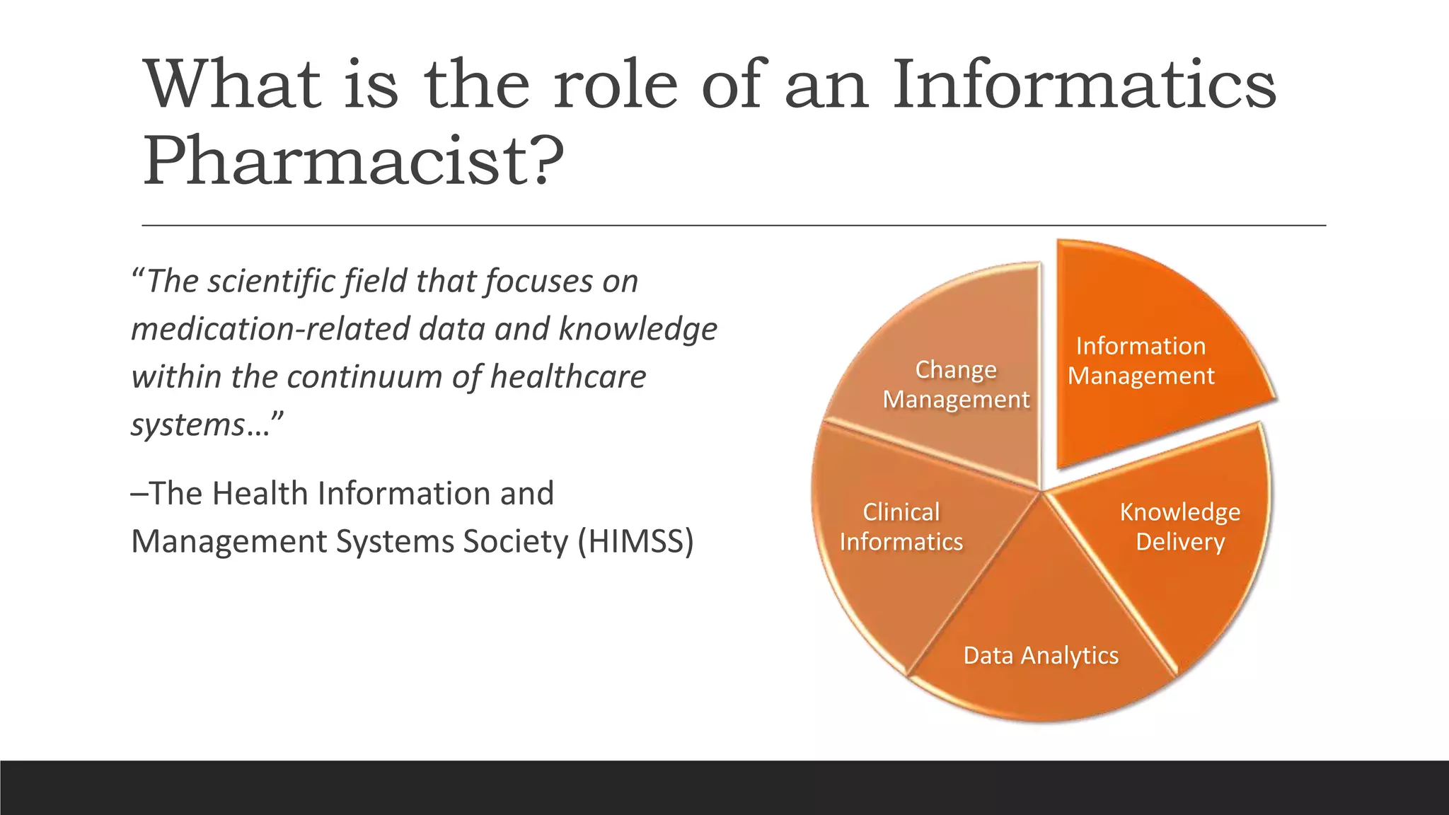 Intro to informatics pharmacist by Linus Lay | PPT