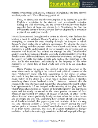 Appetite And Ambition The Influence Of Hunger In Macbeth | PDF ...